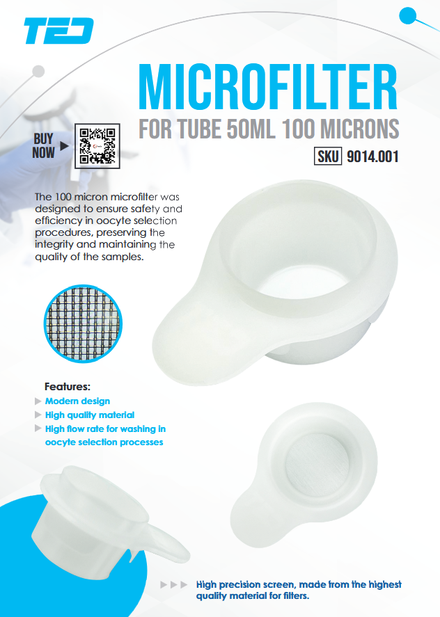 Microfilter for Tube 50ml 100 Microns Translucent TED – Agtech Inc