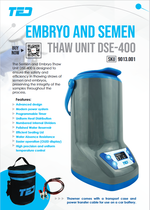 Embryo and Semen Thaw Unit DSE-400 – Agtech Inc