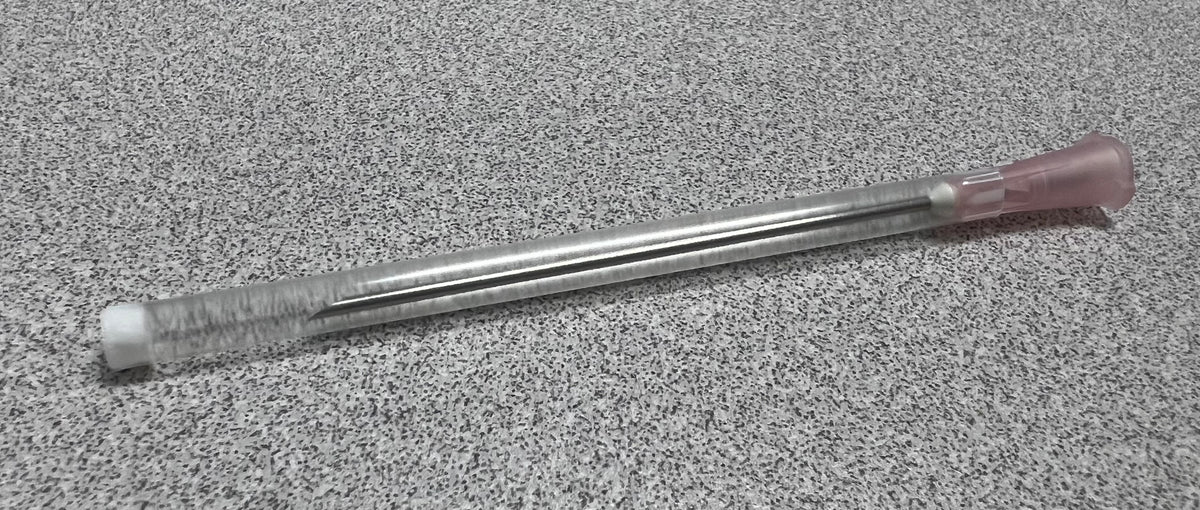 Needle for OPU aspiration, 18g, luer slip, 100 / box, each – Agtech Inc