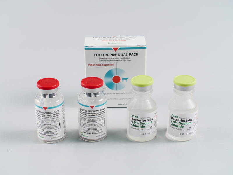 Folltropin, FSH, 20ml Vials, Dual Pack, Includes Diluent, Each – Agtech Inc