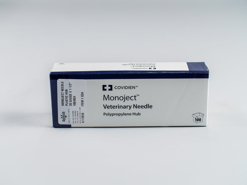 Monoject™ Needle, 20g x 1.5 Inch, 100/Box – Agtech Inc