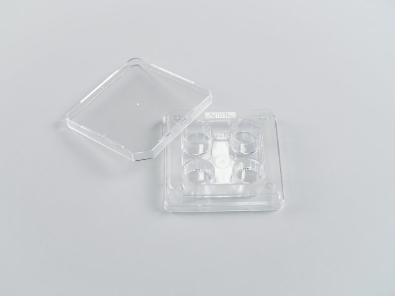 Solution™ 4 Well Solution Dish, Non-Treated, Flat-Bottom, w/ Lid, 4/pk ...